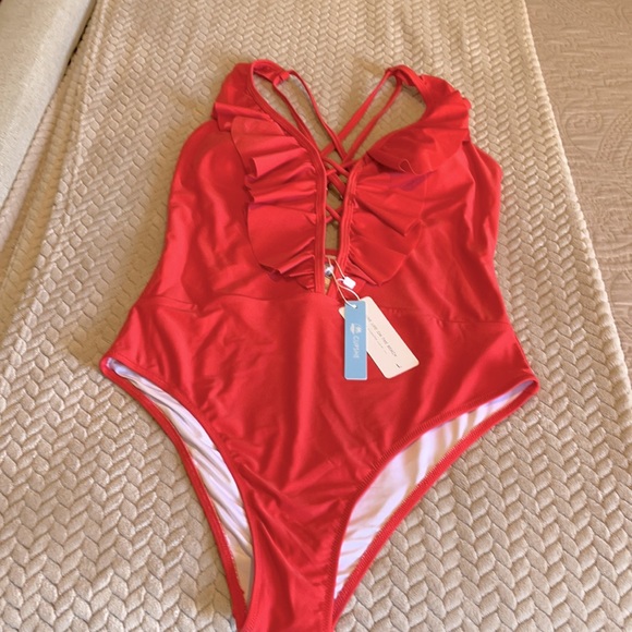 Cupshe Swim Cupshe One Piece Coral Bathing Suit Poshmark